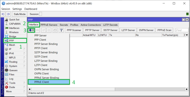 Konfigurasi PPPOE Indihome pada Mikrotik dan selalu mendapatkan IP ...